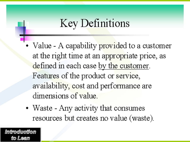 Lean introduction | PPT