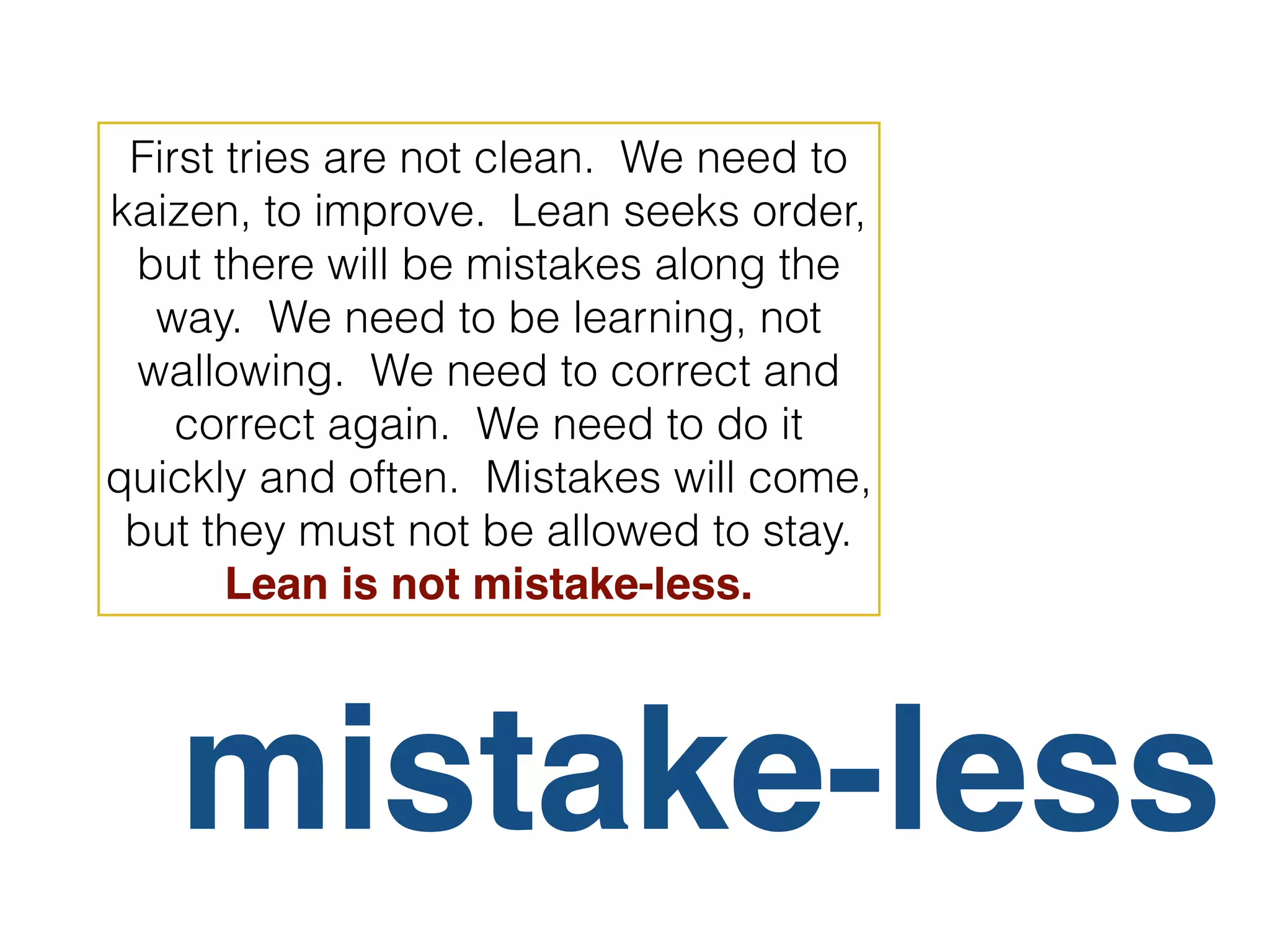 Lean is not.. | PDF