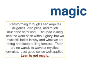 Lean is not.. | PDF