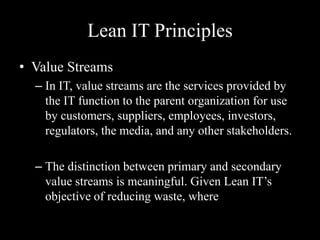 Lean Information Technology | PPT