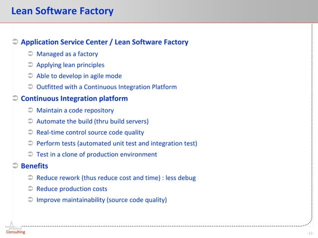 Lean it and lean software factory | PPT