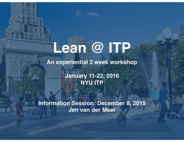 Lean ITP 12.8.2015