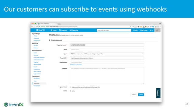 LeanIX Architecture Gathering 2018 | PDF