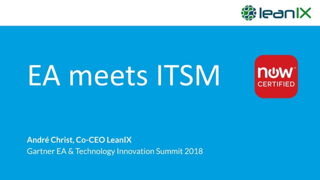 LeanIX Gartner Summit London 2018 | PPT