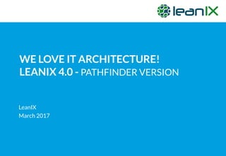 LeanIX introduction_pathfinder_v2 | PDF
