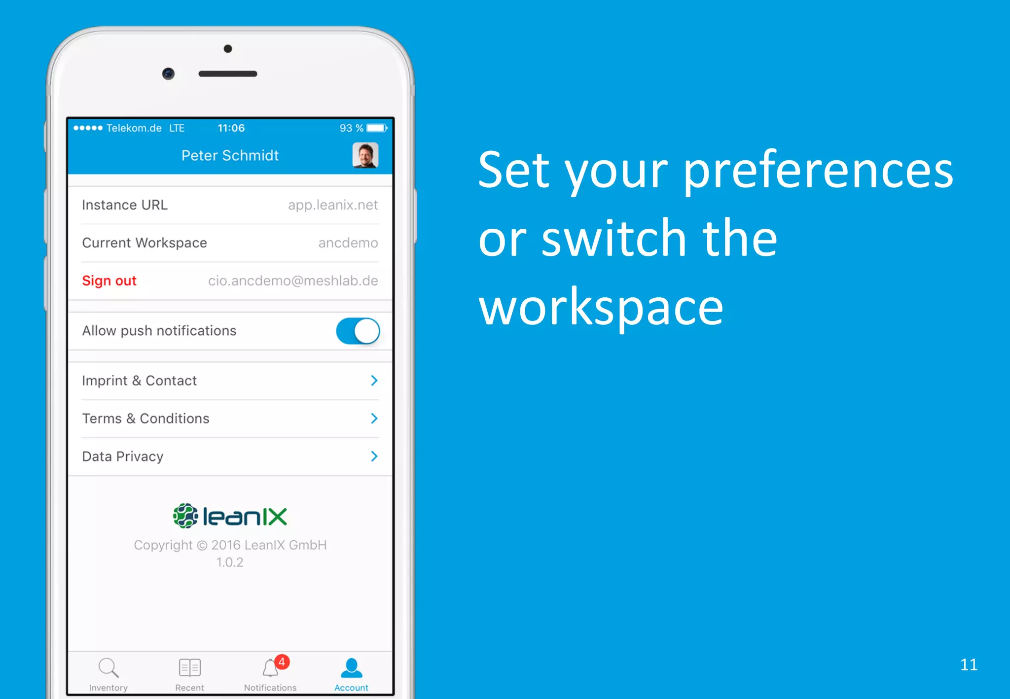 Your IT Architecture in your pocket with LeanIX iPhone App. Mobile Enterprise Architecture | PDF