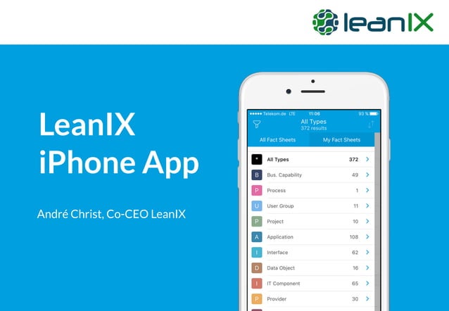 Your IT Architecture in your pocket with LeanIX iPhone App. Mobile Enterprise Architecture | PDF ...