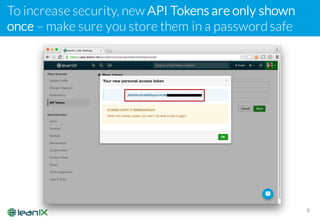 LeanIX New API Tokens | PDF