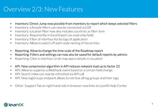 LeanIX Enterprise Architecture Management - Release Notes 3.4 | PDF
