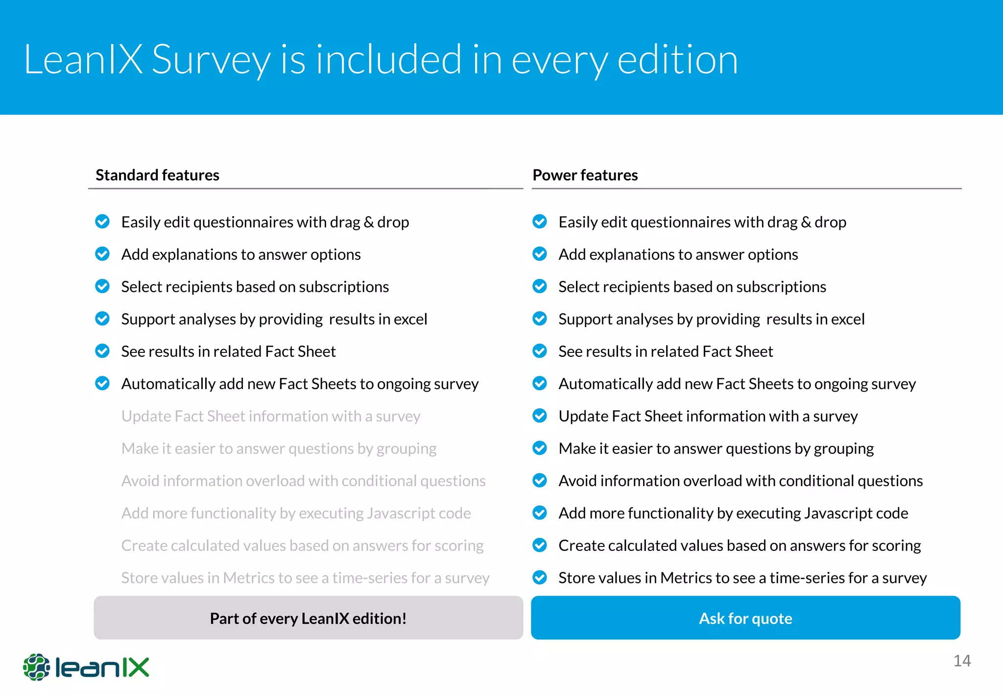 Survey Add-on in LeanIX Enterprise Architecture Management | PDF
