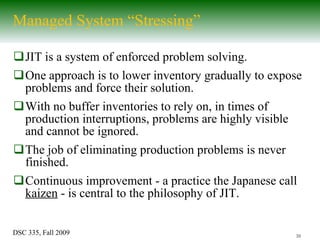 Lean, Just-in-time, and Toyota Production System | PPT