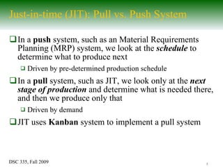 Lean, Just-in-time, and Toyota Production System | PPT