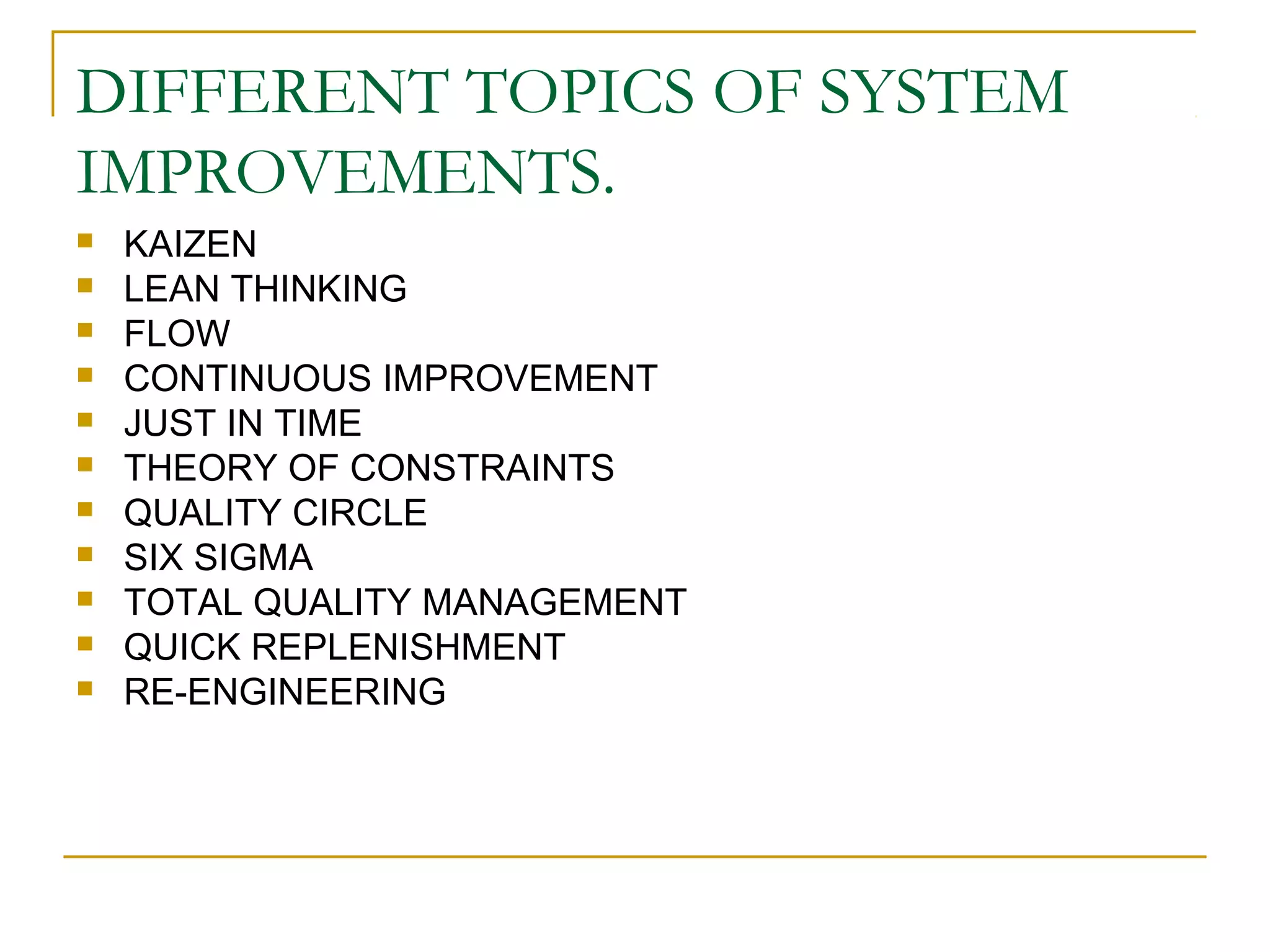 Lean & kaizen | PPT