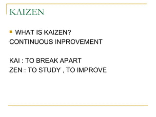 Lean & kaizen | PPT