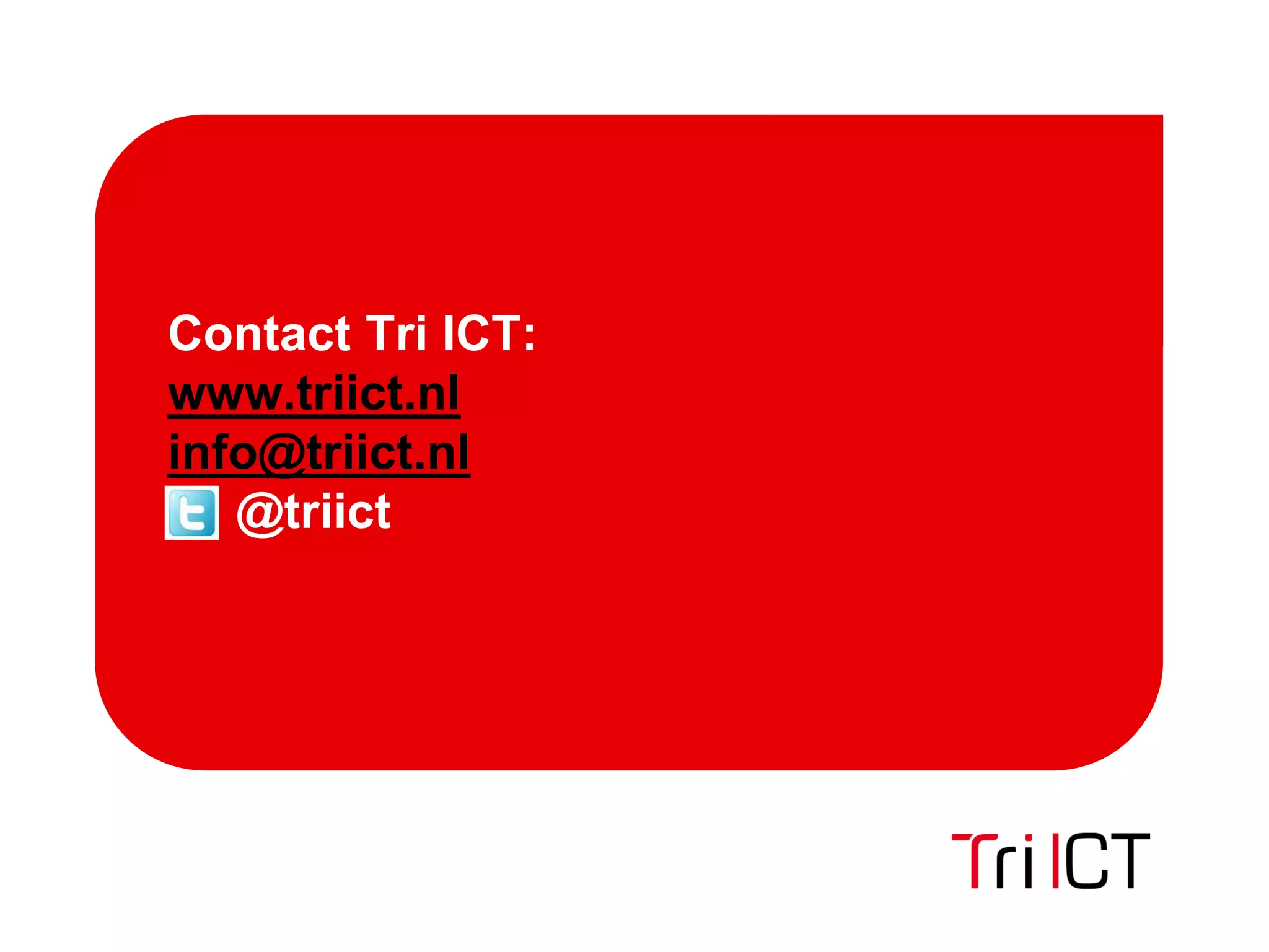 Lean kanban university presentatie tri ict Hartman & Stroo