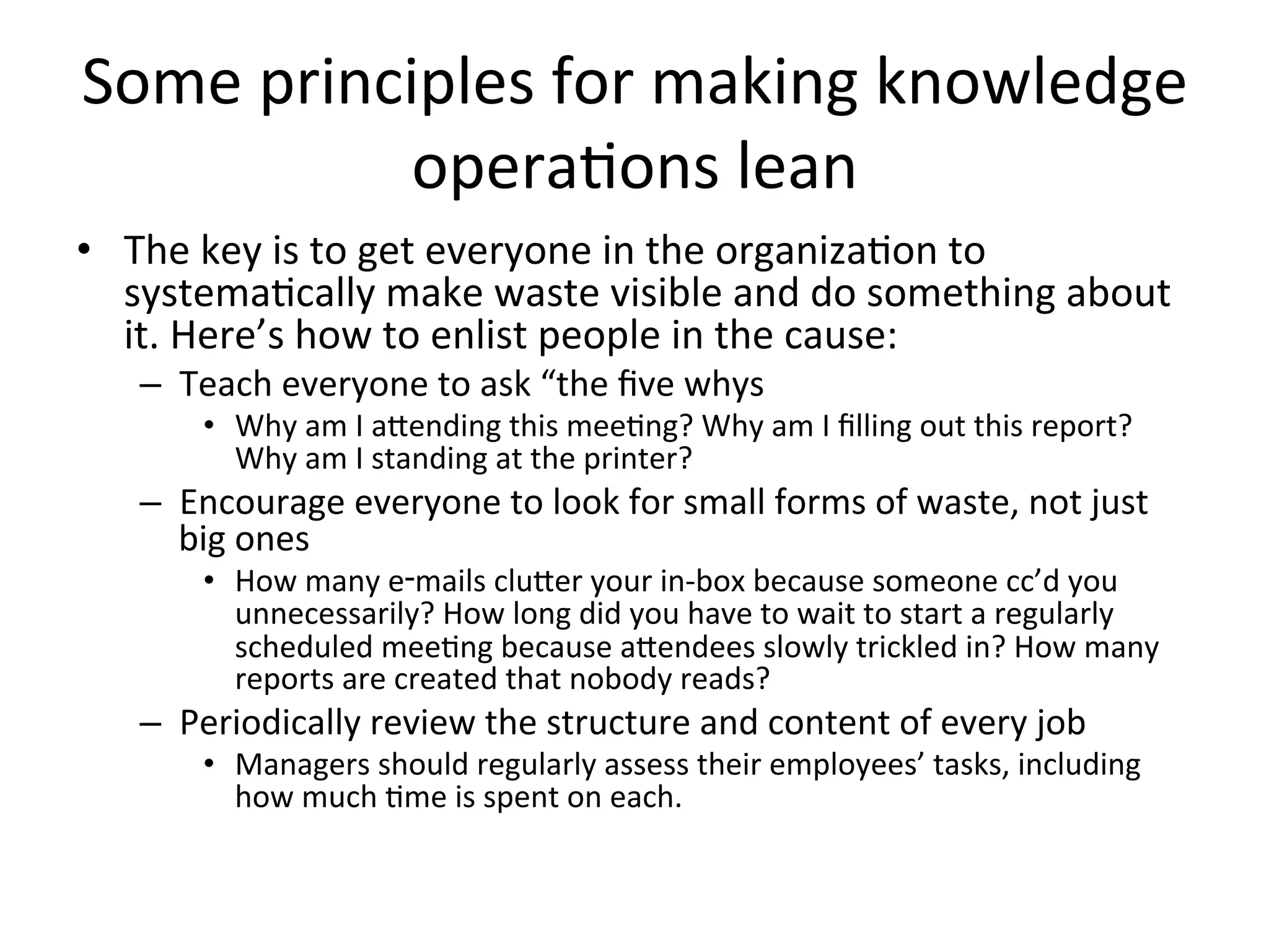 Lean Knowledge Work | PPT