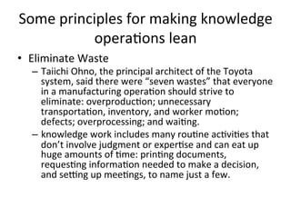 Lean Knowledge Work | PPT