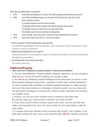 Lean launchpad berkeley columbia syllabus rev 7 | PDF