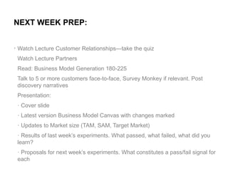 NYU ITP Lean LaunchPad Class 4 | PPTX