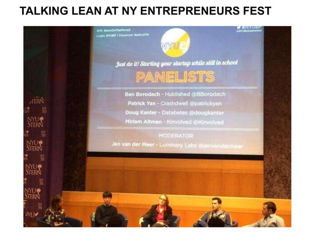 NYU ITP Lean LaunchPad 3.31.14