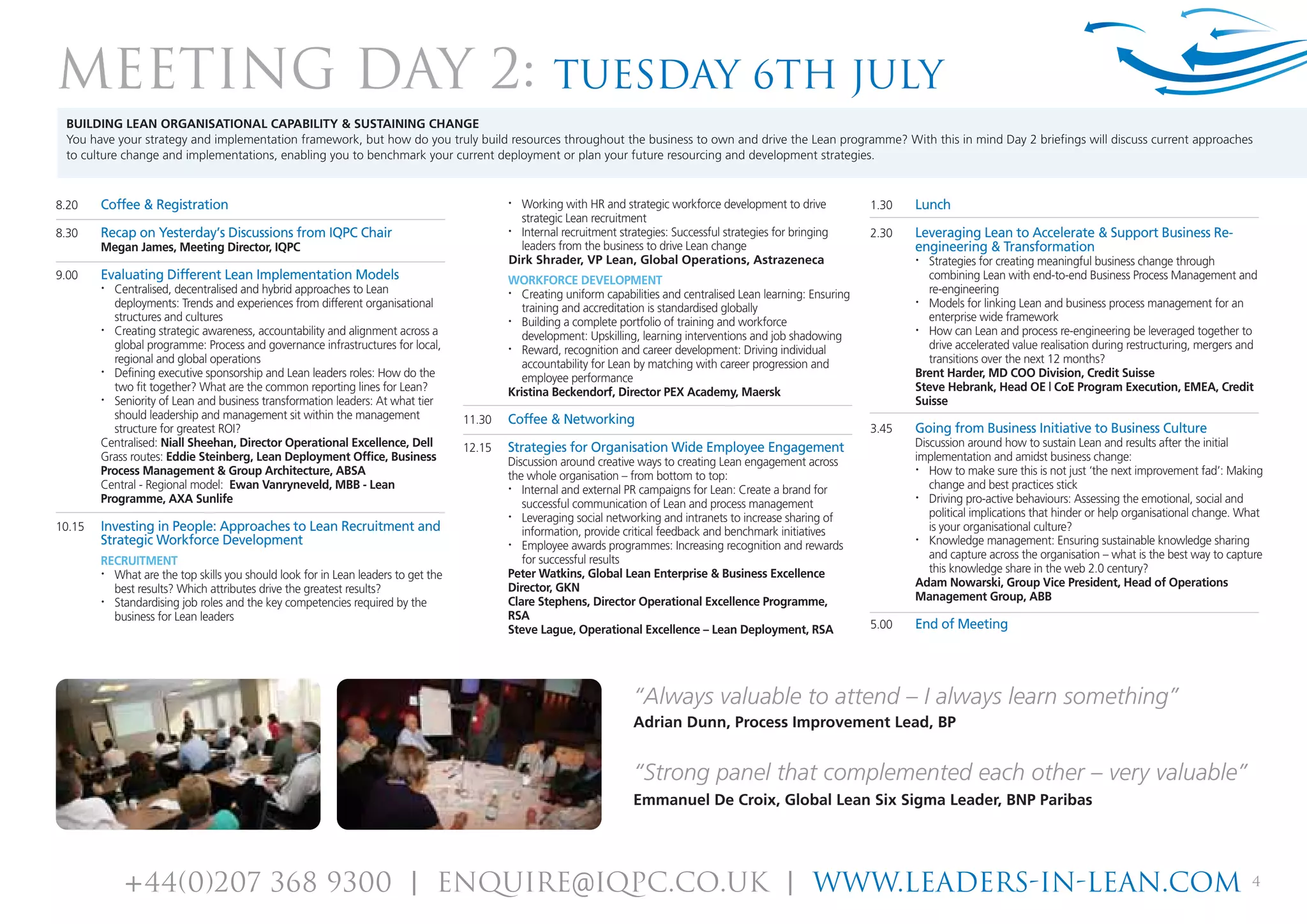 Lean leaders6 | PDF | Business Expos & Conferences | Events