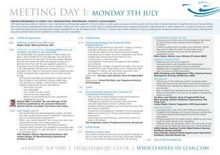 Lean leaders6 | PDF | Business Expos & Conferences | Events