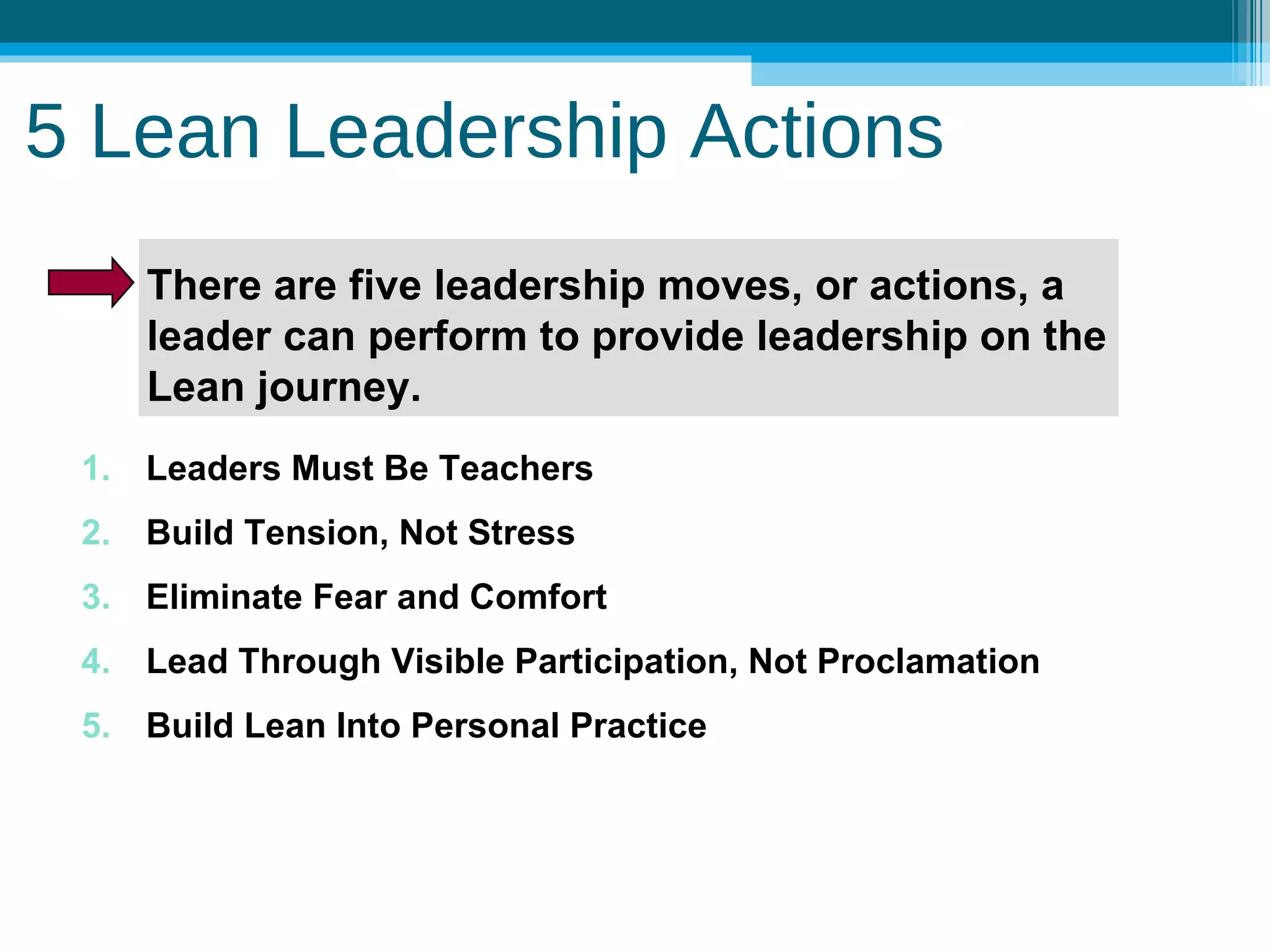 Lean Leadership Sample | PPT