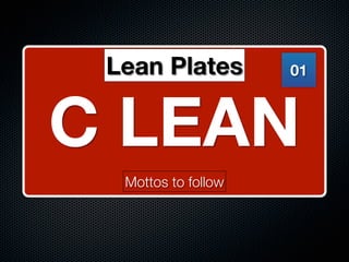 Lean License Plates | PDF