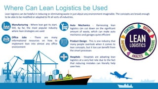 Lean logistics | PPTX