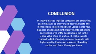 Lean logistics | PPTX