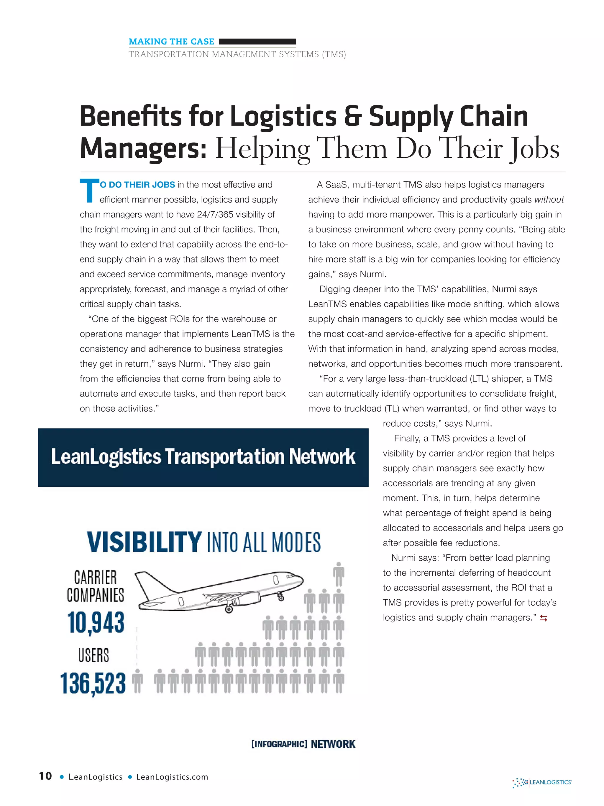 Leanlogistics mtc tms | PDF | Logistics and Transportation Industry ...
