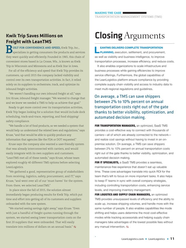 Leanlogistics mtc tms | PDF | Logistics and Transportation Industry ...