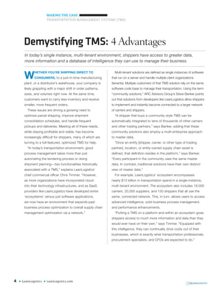 Leanlogistics mtc tms | PDF | Logistics and Transportation Industry ...