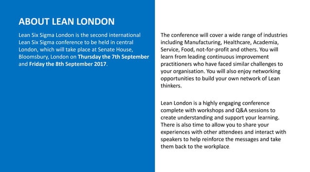 Lean London conference | PPT