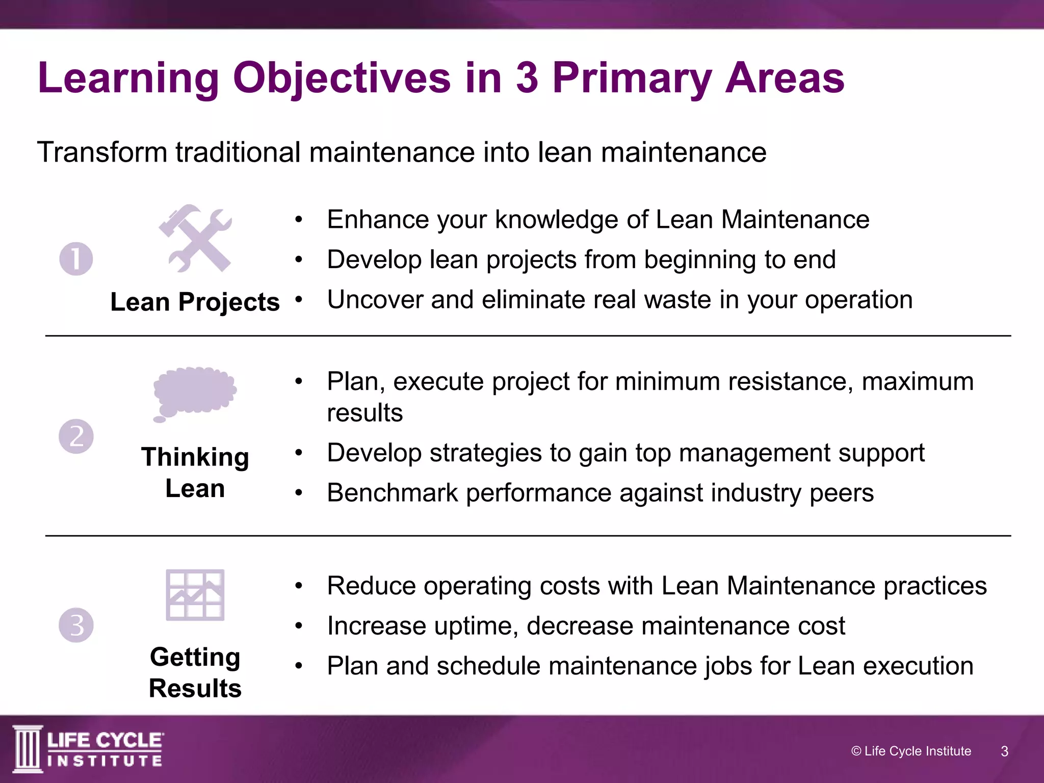 Lean Maintenance Training | PPTX