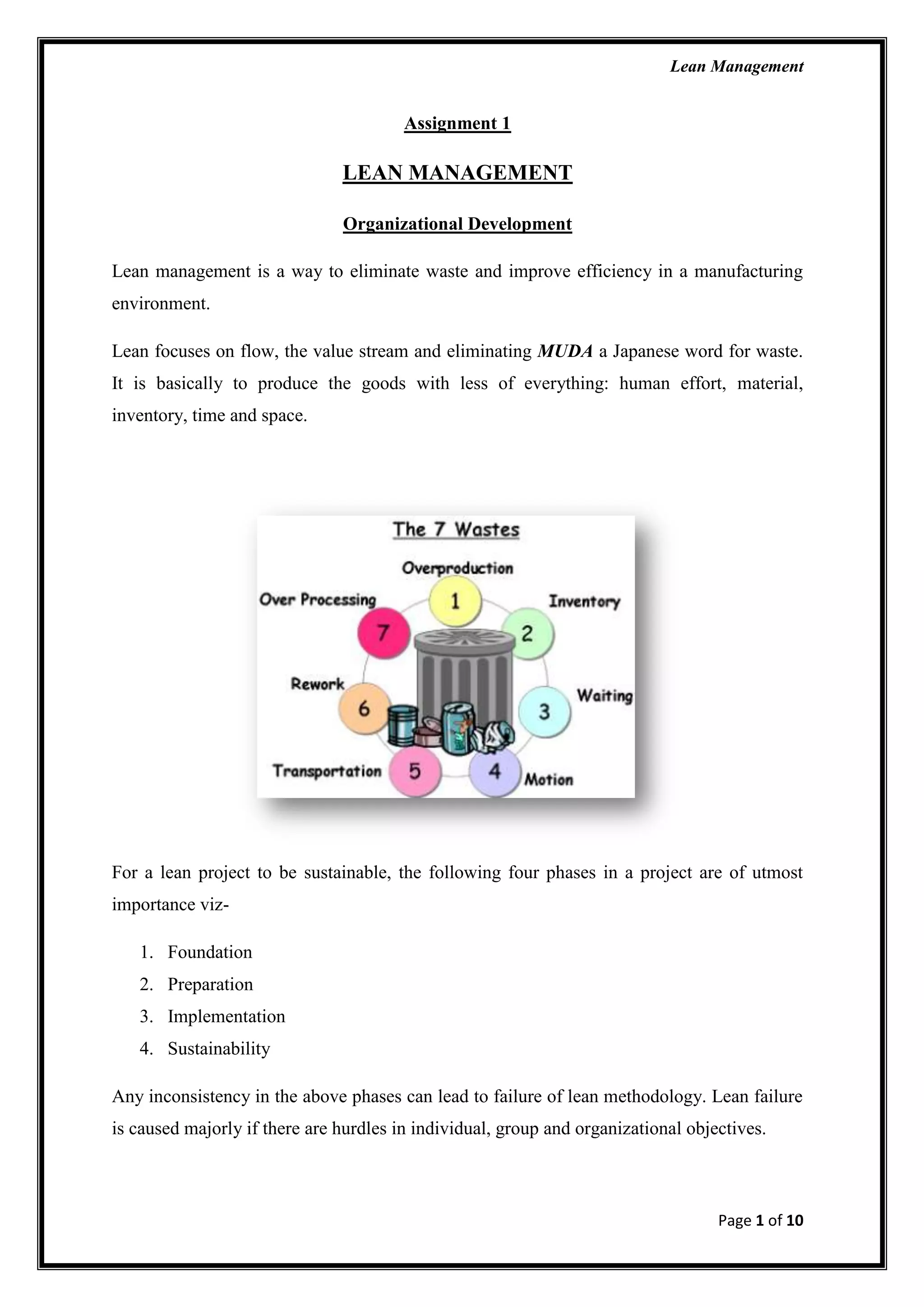 Lean management | DOCX