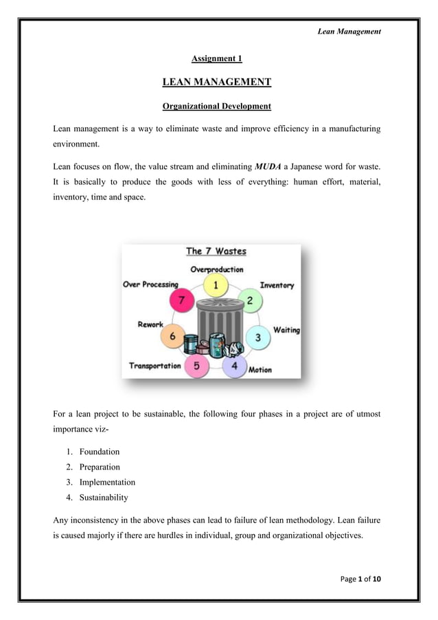 Lean management | PDF