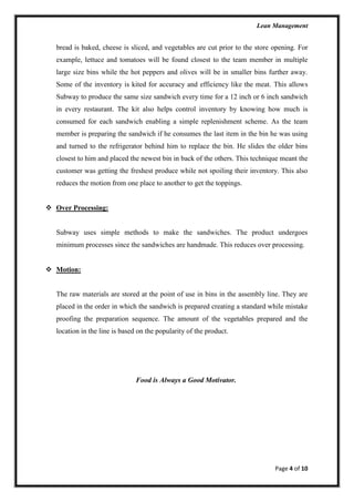 Lean management | DOCX