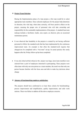 Lean management | DOCX
