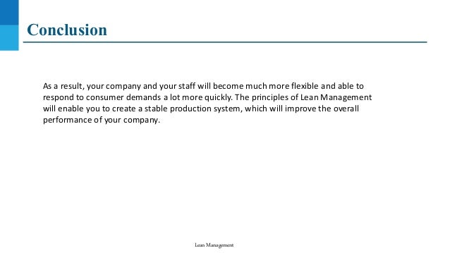 Lean management | PPTX