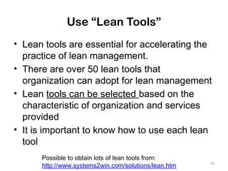 Lean Management and kaizen in healthcare | PPTX