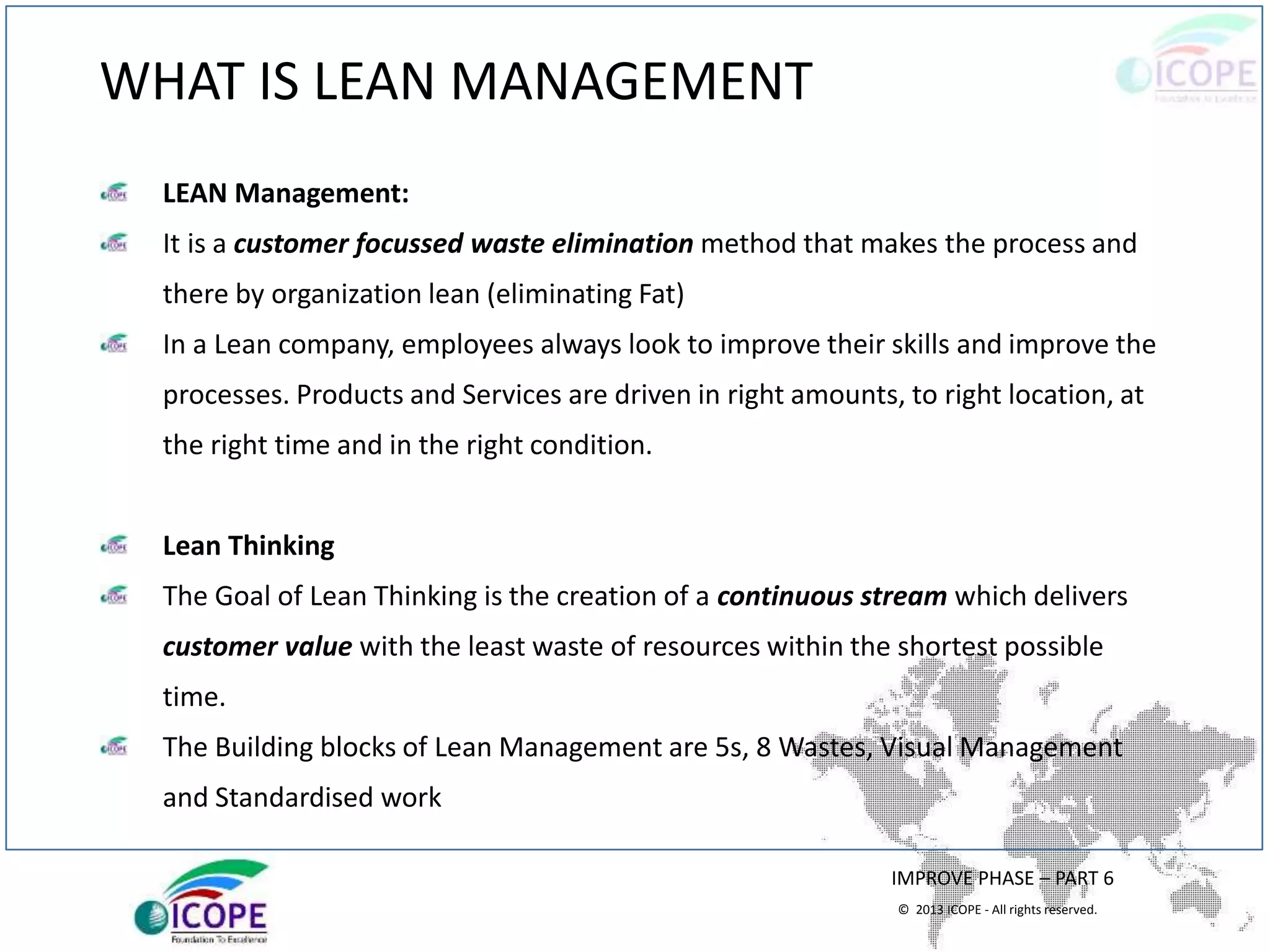 Lean Management Basics | PPTX