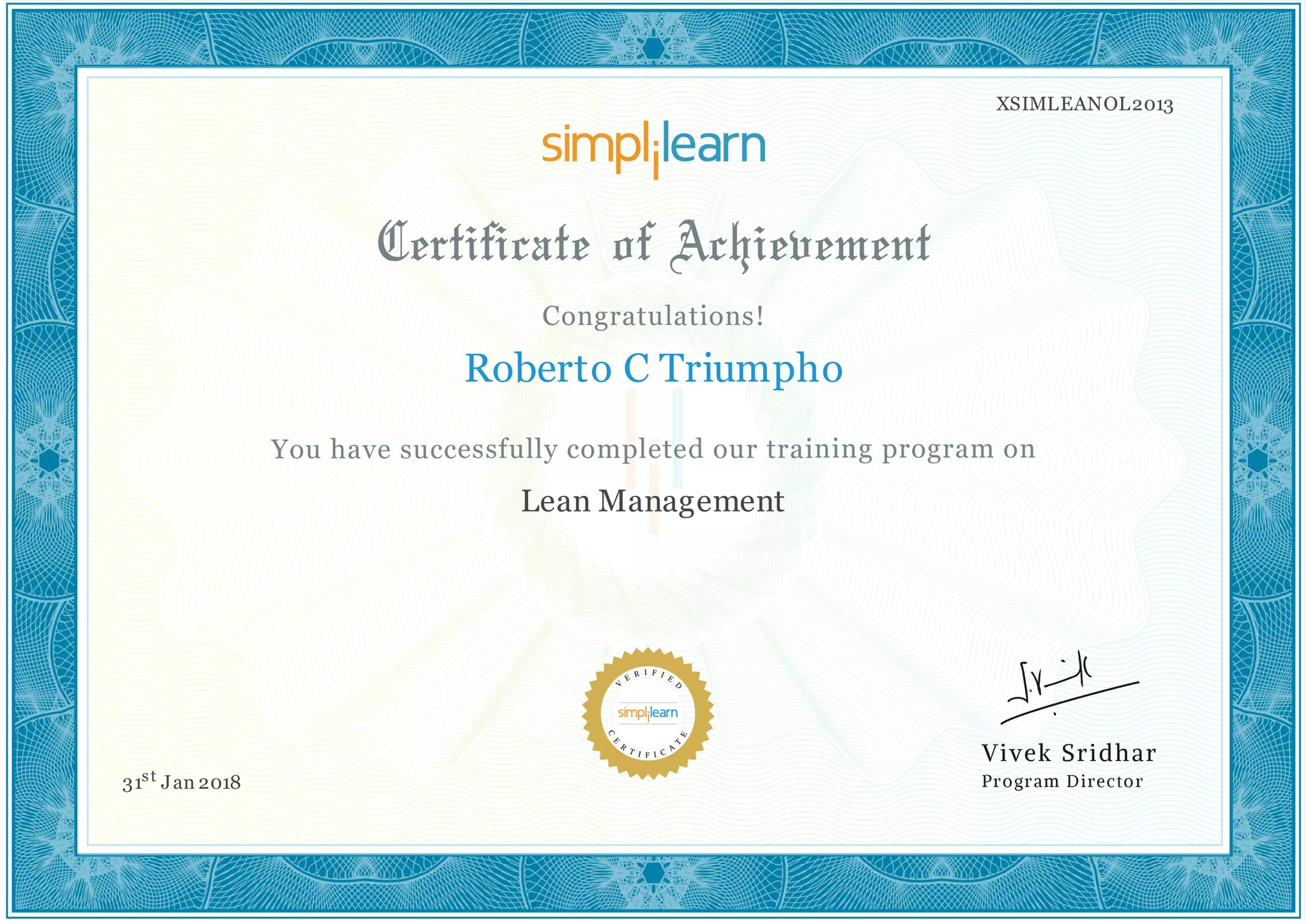 Lean Management Certificate | PPT