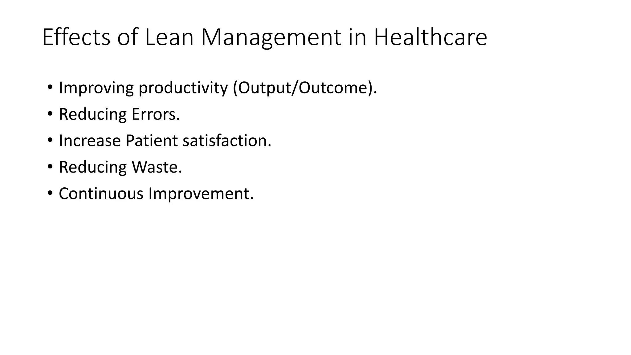 Lean management in healthcare | PPTX