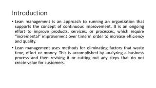 Lean management in healthcare | PPTX