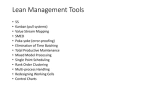 Lean management in healthcare | PPTX