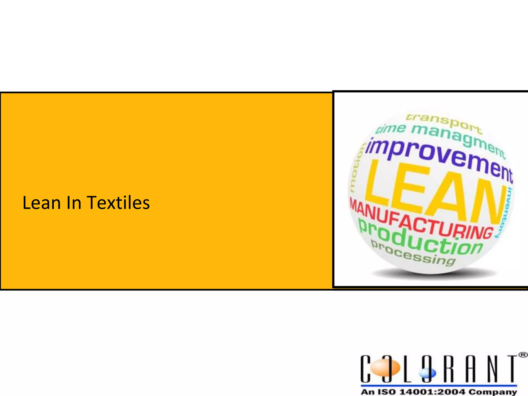 Lean management in textile processing | PPTX