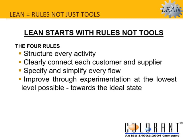 Lean management in textile processing | PPTX