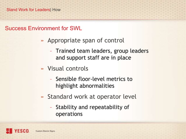 Lean Management Systems &Standard Work for Leaders.ppt | Business ...