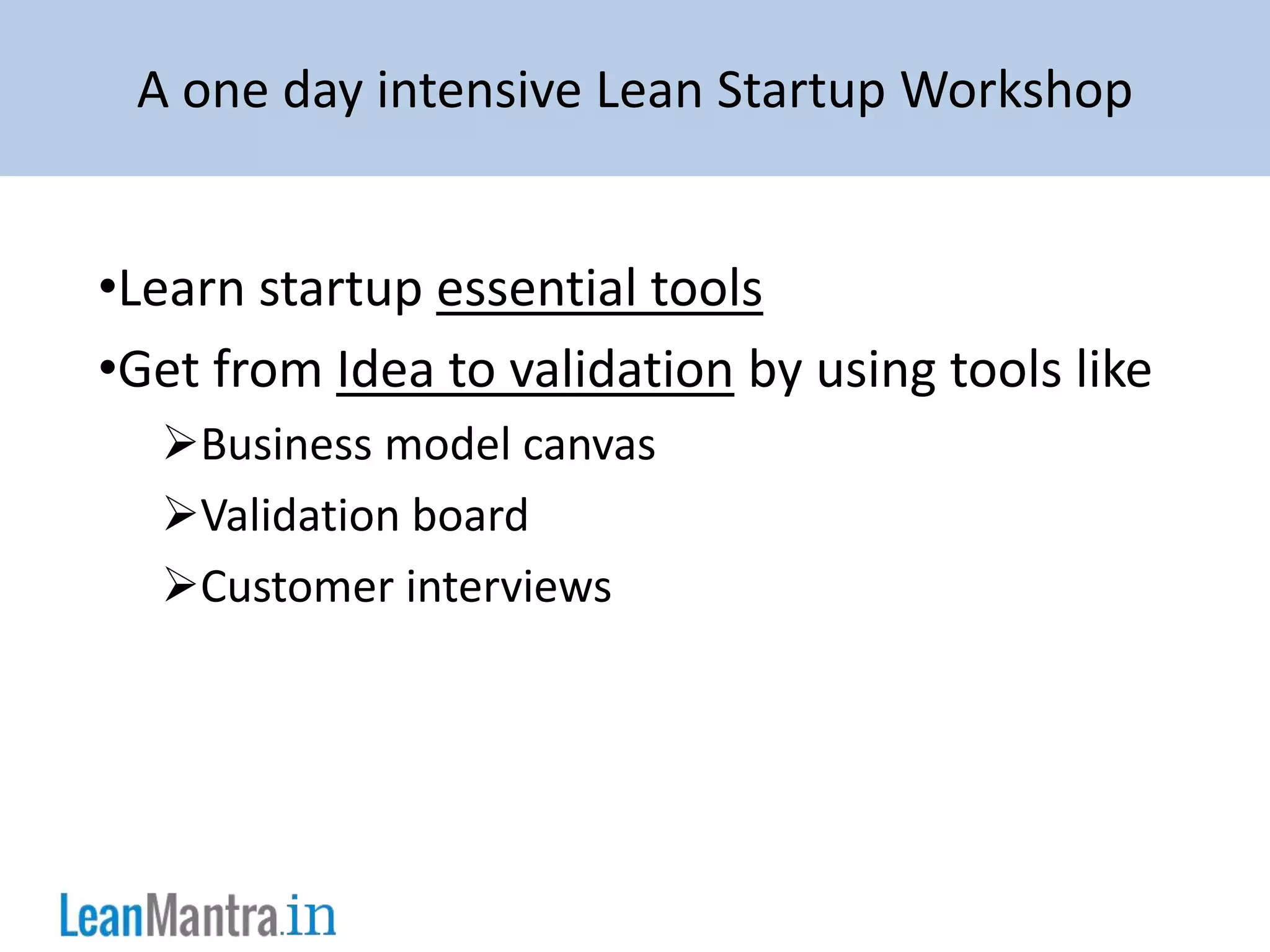 LeanMantra Workshop | PPT